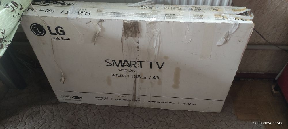 LG 43lj594v телевізор з битою матрицею (екран): 2 000 грн. - Телевізори ...