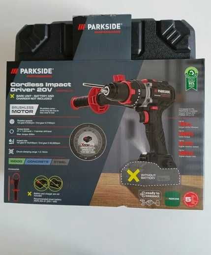 NOWA wiertarka wkrętarka udarowa PARKSIDE PERFORMANCE PSBSAP 20-Li C3 Warszawa Białołęka • OLX.pl