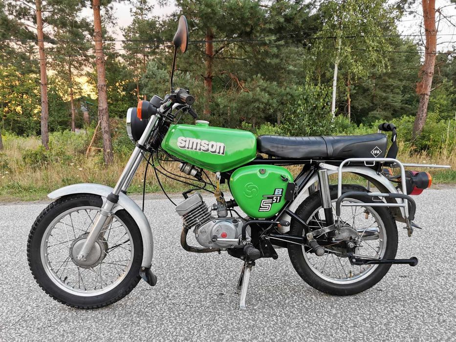 Simson s51 4 Biegowy Orginał 86r. Zarejestrowany Transport ddr ifa ...
