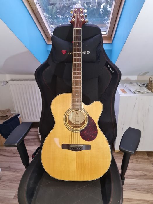 Gitara elektro-akustyczna Samick OM6 Rozłopy • OLX.pl