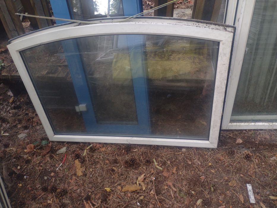 Witryna okno nieotwierane fix 118 x 85 cm okno łukowe Warszawa Wawer ...