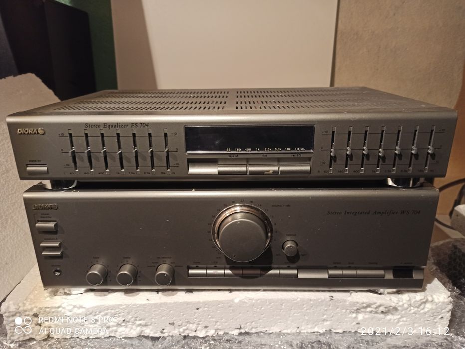 Diora Ws 704 wzmacniacz i Fs 704 korektor -equalizer Pradła • OLX.pl