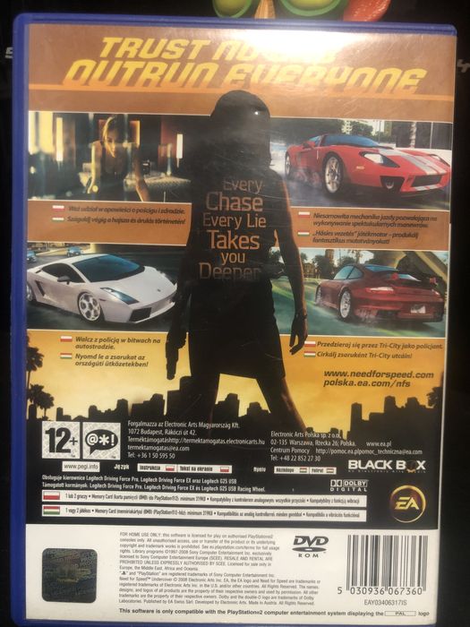Need For Speed Undercover NFS Undercover Polskie wydanie PL PS2 i PS3 ...