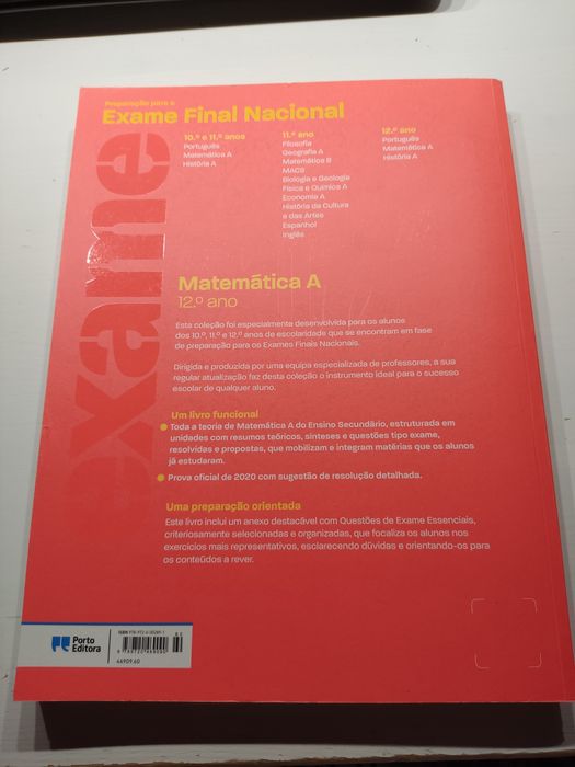 Livro de preparação para o exame de matemática 12°ano Vila Franca de ...