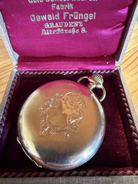 Zloty zegarek kieszonkowy 585 123g Brusy • OLX.pl