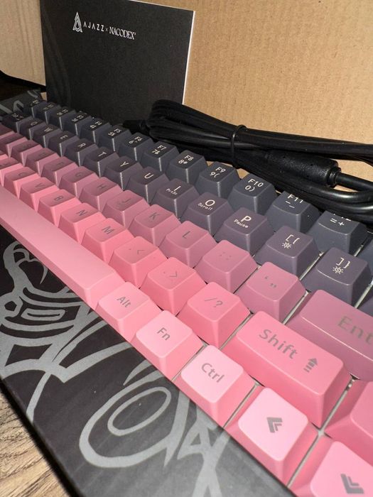 Ajazz AK68, Коричневі Світчі, Градіентовий Колір, Black Pink: 990 грн ...