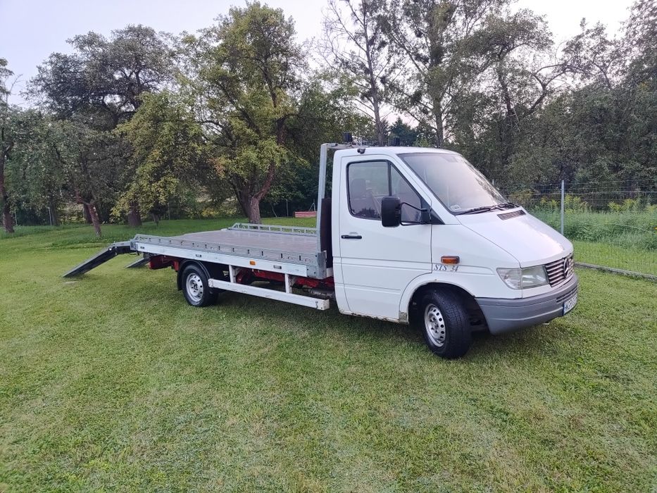 Mercedes Sprinter 310D 2,9 autolaweta NAJAZD aluminium + ocynk 5m ...