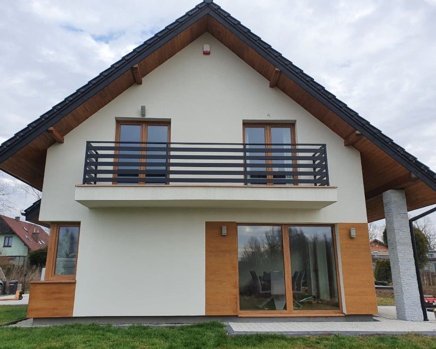 Balustrada balkonowa barierka nowoczesna montaż balkon poręcz taras ...