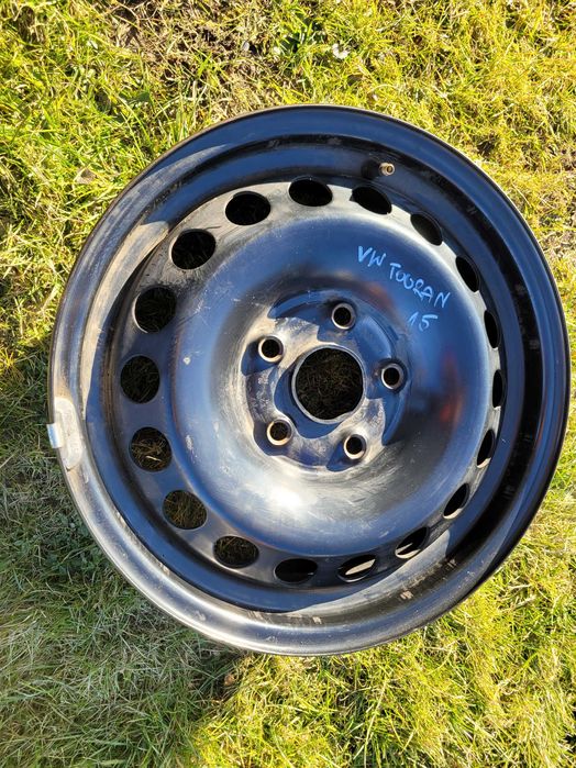 Felga stalowa VW Touran 15 cali ET 47 6J 5x112 1 sztuka Czerwionka-Leszczyny • OLX.pl