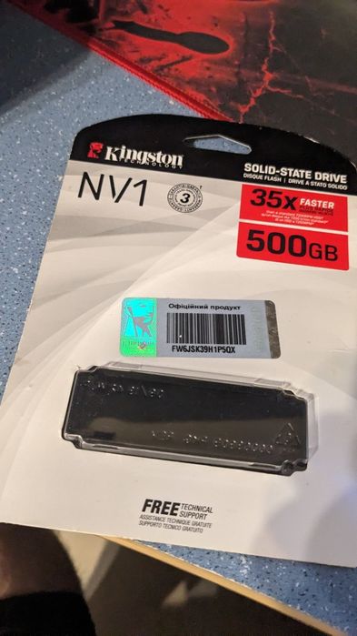 SSD накопитель Kingston NV1 500 GB (SNVS/500G): 1 200 грн ...