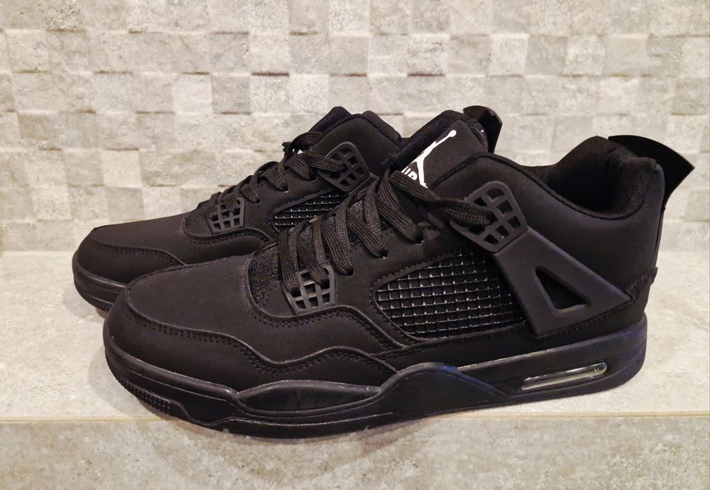 Jordan 4 all Black 43 Jordany Air Retro nowe 42 czarne sneakers ...