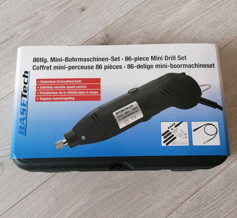 Basetech wielofunkcyjna mini wiertarka frezarka szlifierka Akcesoria ...