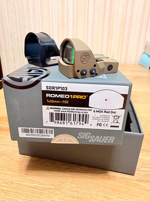 Kolimator pistoletowy Sig Romeo 1 Pro 6 MOA - Nowy, nieużywany Elbląg ...