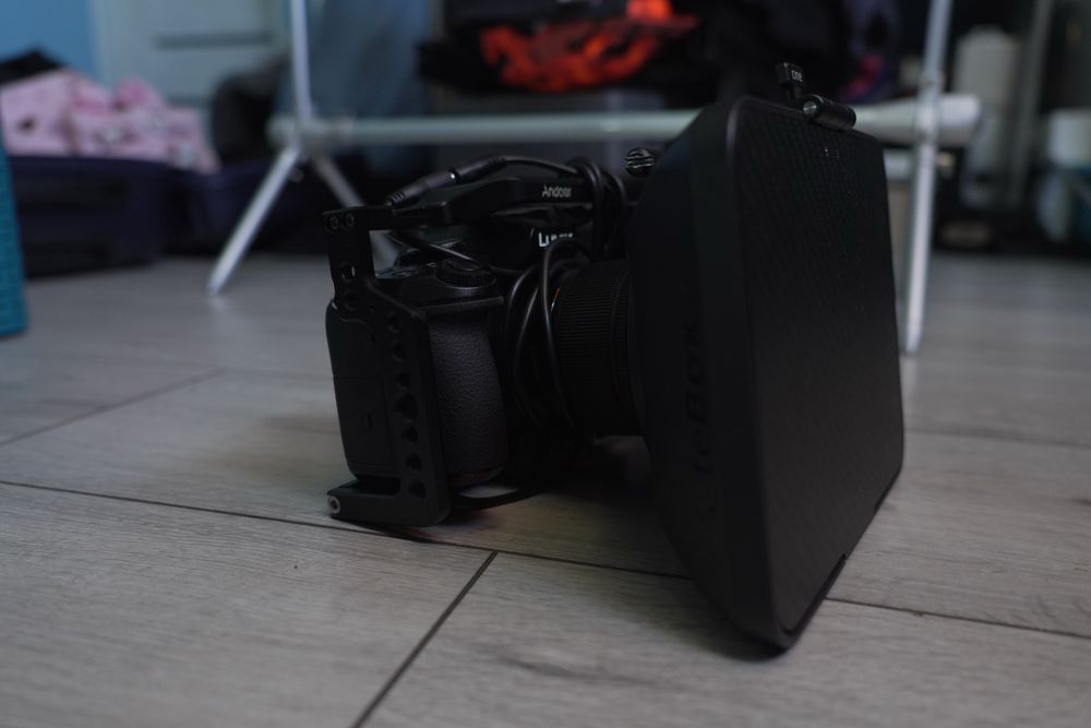 Camera rig Panasonic lumix g80 + obiektyw 12-60 + akcesoria filmowe ...