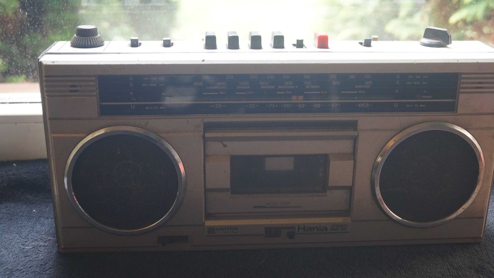Radiomagnetofon Unitra Hania RMS401 gra na długich oryginał Łódź Widzew ...