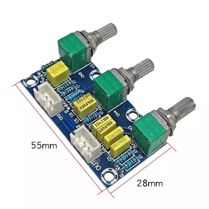 Темброблок XH-M802, двух канальный темброблок пассивный. Регулятор нч ...
