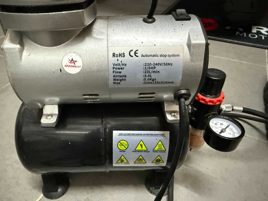 Compressor automático para aerógrafos e hobbistas Loures • OLX.pt