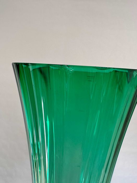 Wazon podłogowy wysoki Murano lata 50-60-te XX w. 94 cm. FLET UNIKAT ...