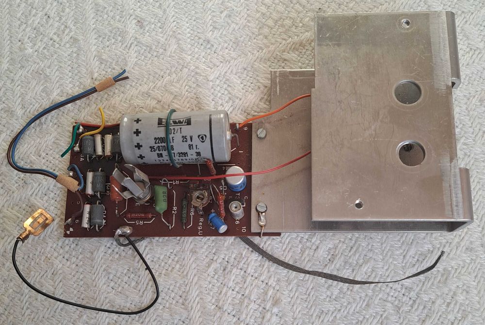 Płytka UNITRA WZT zasilacz Vela z tranzystorem 2N 3055 Kraków ...