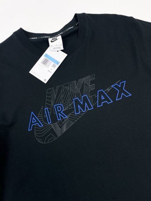Оригінал! Чоловіча Футболка Nike Air Max чорна (M/L) Нова, з бірками ...