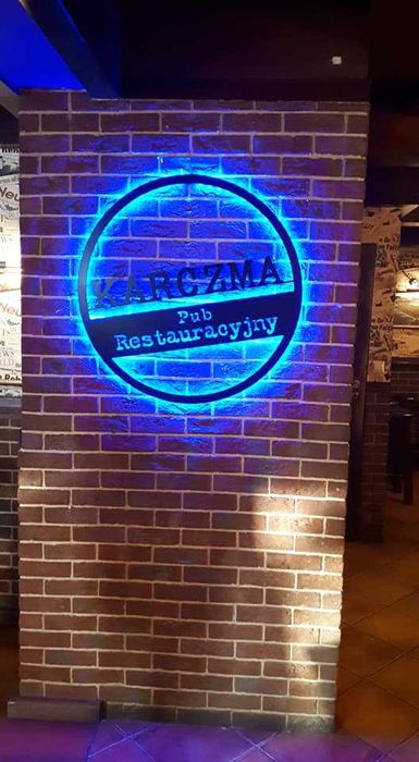 Nowoczesny baner reklamowy stalowy podświetlany LED 6m 26m^2 wieczny ...