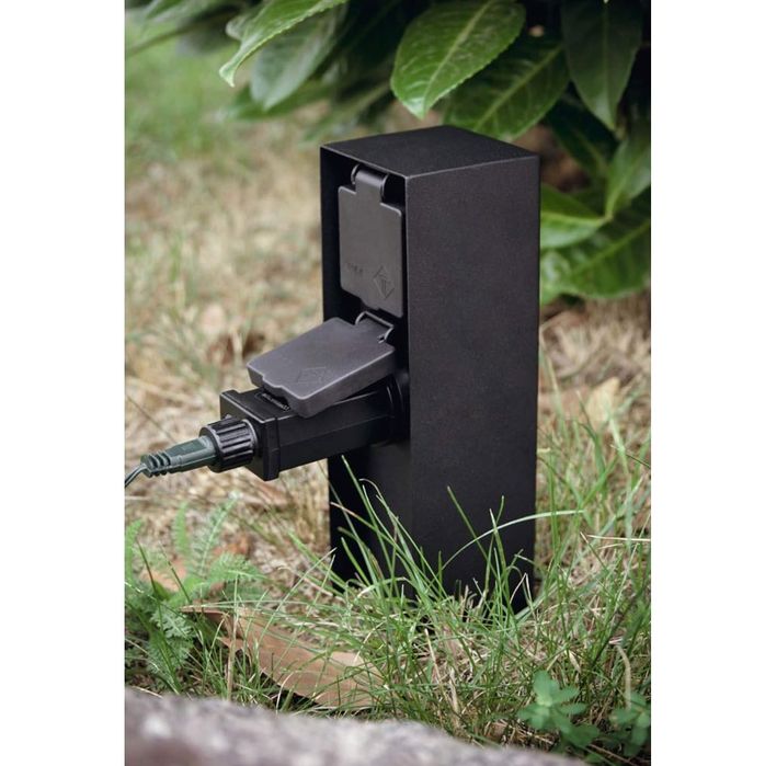 Kolumnowe Gniazdko Zewnętrzne Ogrodowe Słupek Elektryczny Gniazdo IP44 ...