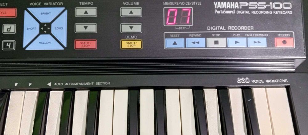 Yamaha PSS-100 Portasound Keyboard Syntezator Vintage Recorder Legnica • OLX.pl