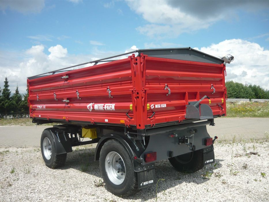 Przyczepa rolnicza 10T Metal-Fach T711/2 paletowa wywrotka T711/3 12T Kozenin • OLX.pl