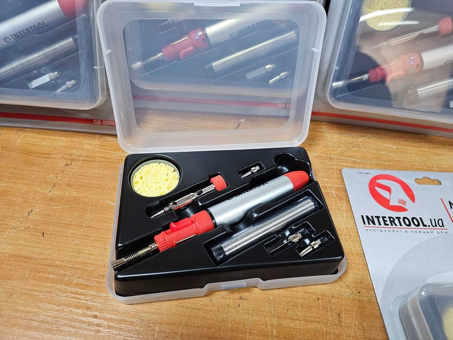 Паяльник Микрогорелка с комплектом аксессуаров 7 ед. INTERTOOL GB-0005: 589 грн ...