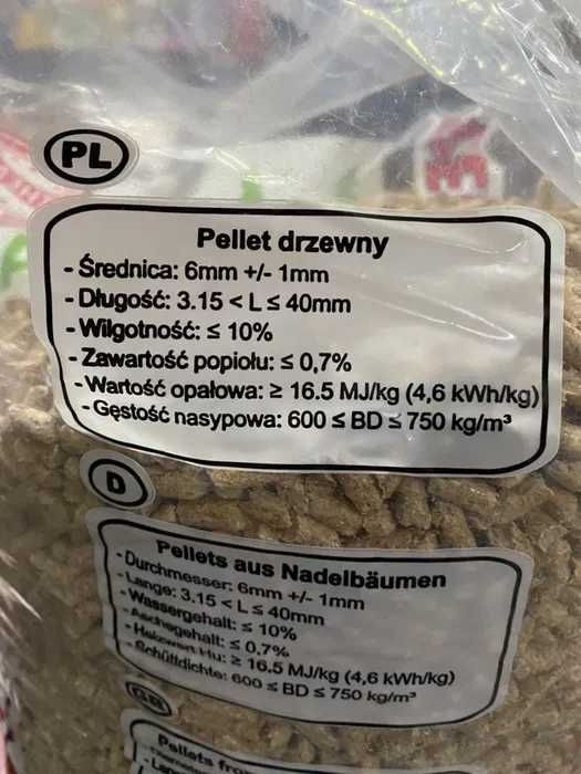 Pellet pelet pellety OLCZYK 6mm cena za 1000 kg certyfikowany opał ...