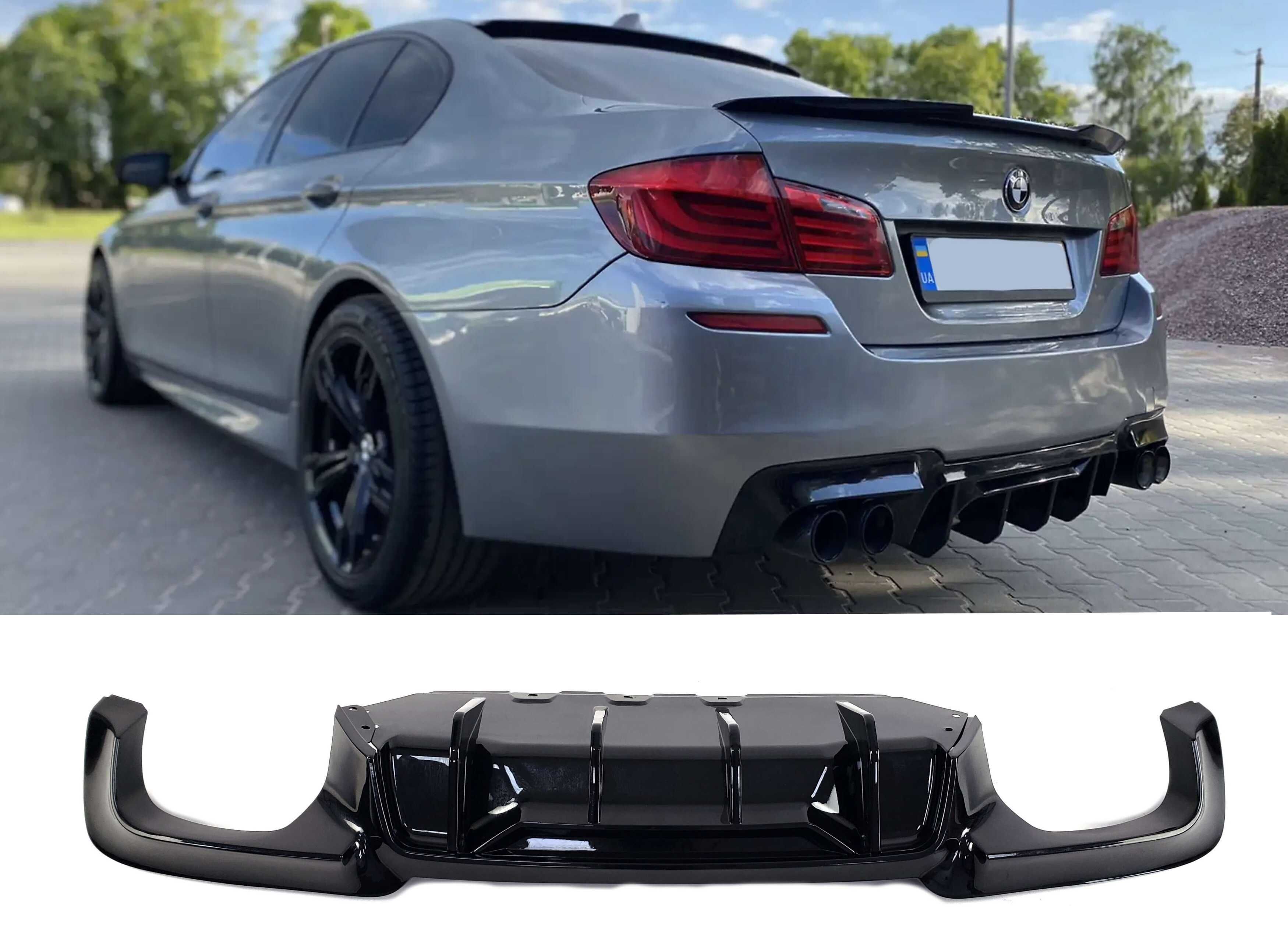 Дифузор BMW F10 Диффузор в стиле M5 COMPETITION бмв ф10: 160 ...