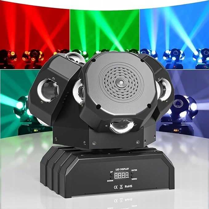 WZYBUTA 180 W Moving Head LED Beam oświetlenie sceniczne dmx512, 3 gło ...
