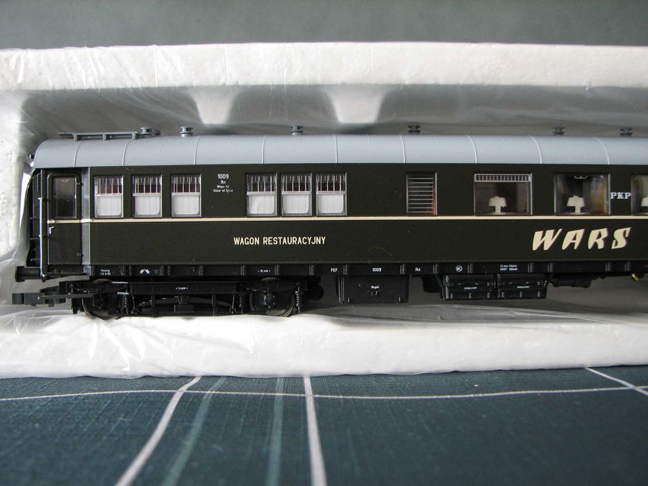 Roco 45688 wagon osobowy restauracyjny Wars, PKP , H0 1/87 kolejka Łódź ...