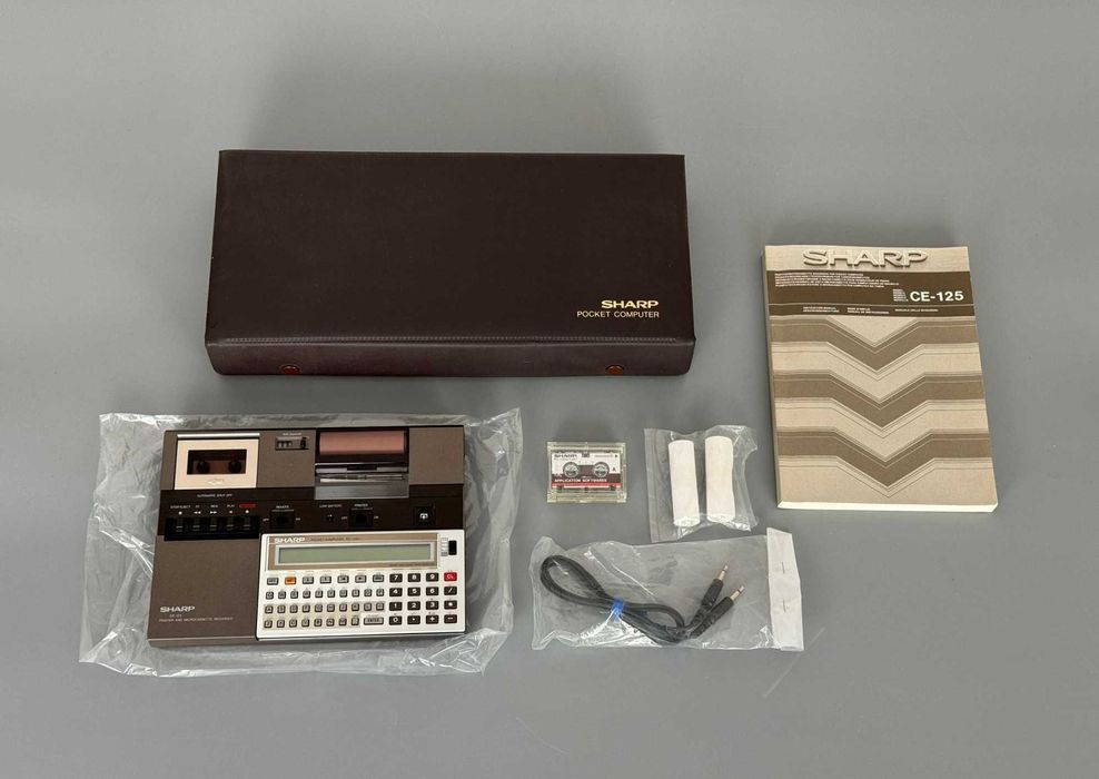 Komputer Przenośny Drukarka CE-125 Kalkulator Sharp PC-1251 Vintage ...