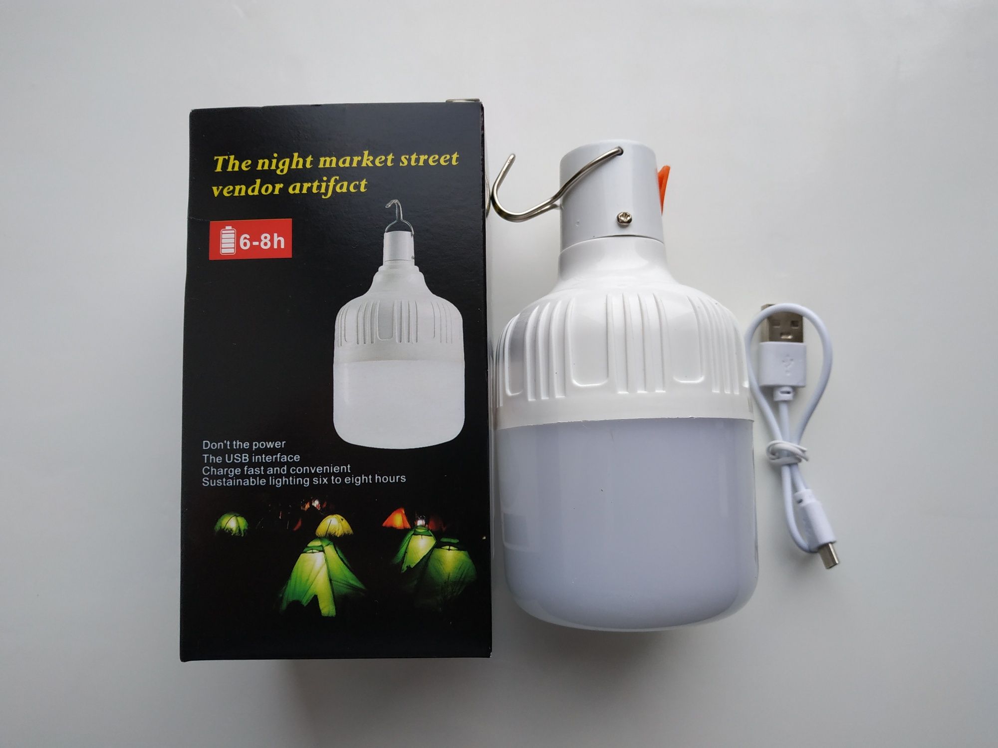 Лампа 60W/ліхтар 60 W Led USB акумуляторна/портативна лампа: 130 грн ...