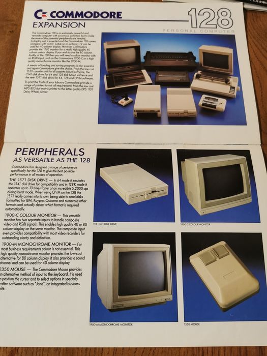Prospekt Commodore 128 oryginał, unikat Warszawa Praga-Południe • OLX.pl