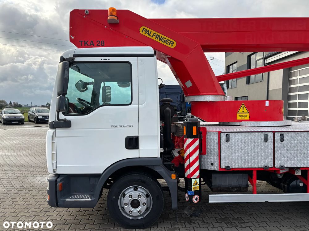Używany MAN TGL podnośnik koszowy PALFINGER BISON TKA 28 KS (Ruthmann ...