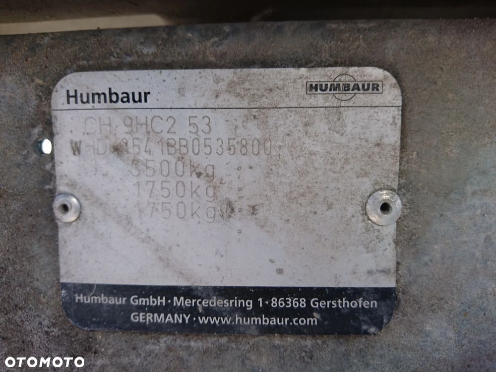 Używany Humbaur HTK 2011 - 14 760 PLN - Otomoto.pl