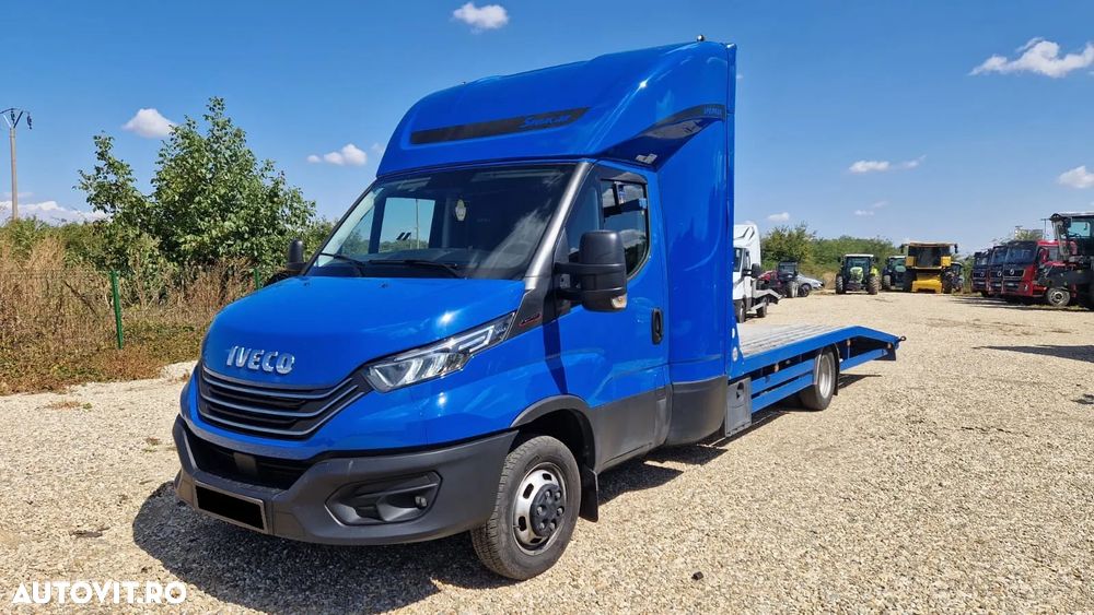 Utilizat Iveco DAILY 50C18 3.0D 175 CP PLATFORMA TRANSPORT AUTO CABINA ...