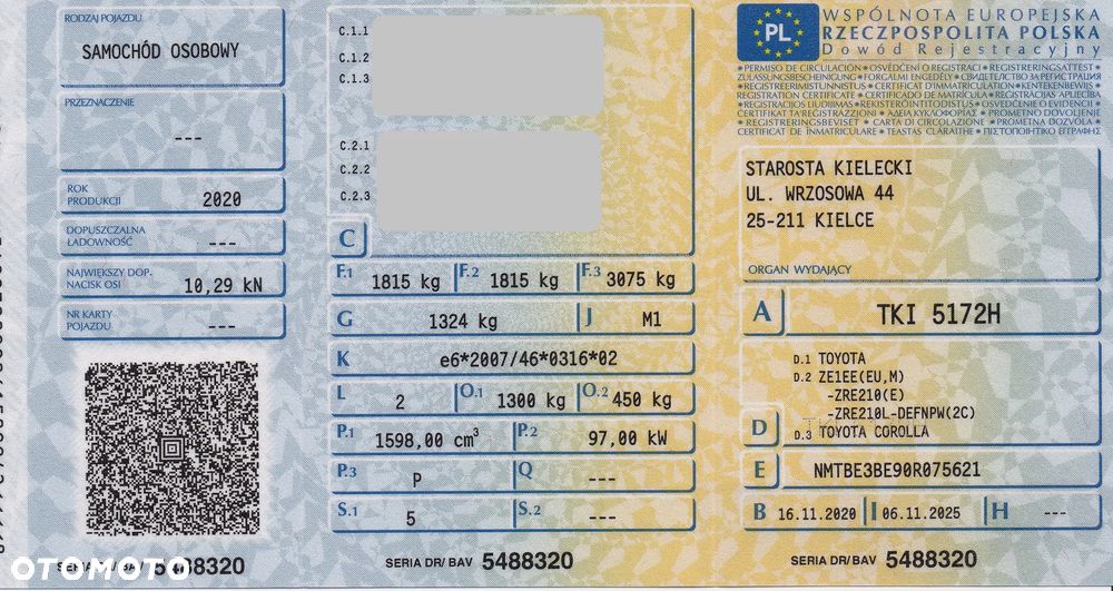 Używany Toyota Corolla 2020 - 49 900 PLN, 154 997 km - Otomoto.pl