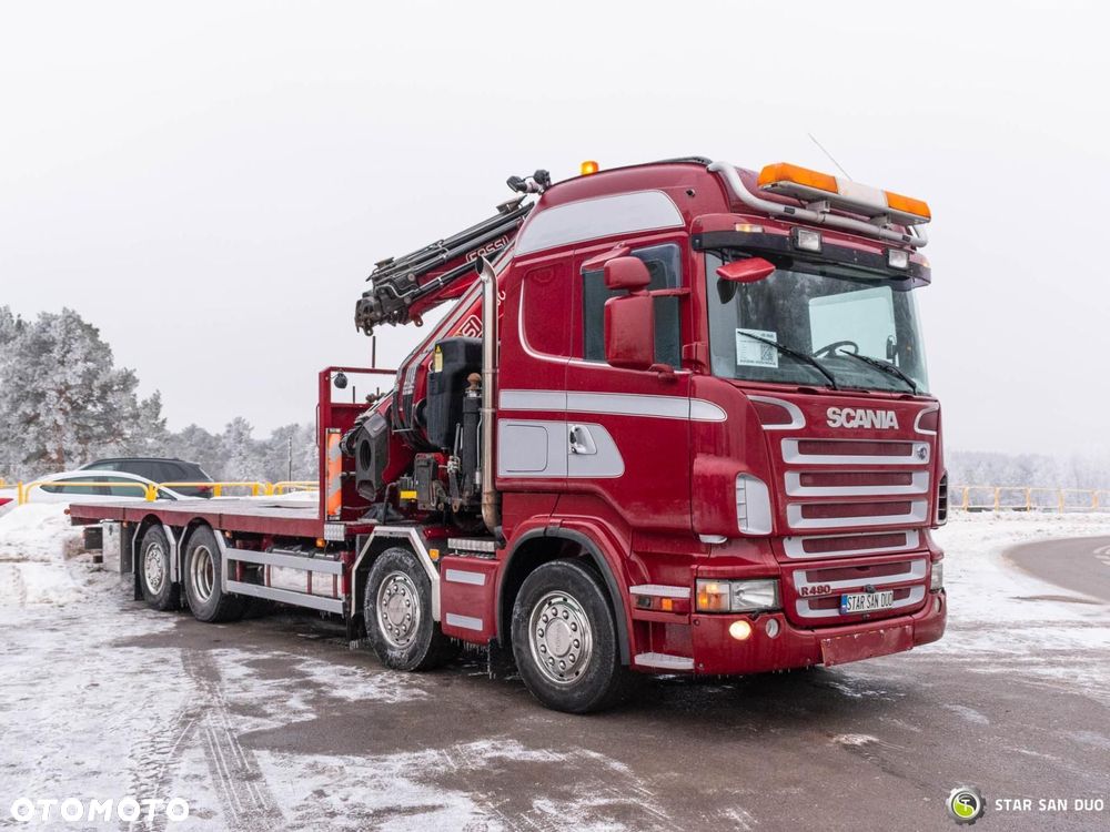 Używany Scania R480 8x2 FASSI F800 BXP.26 HDS Żuraw Fly Jib 2008 - 661 ...
