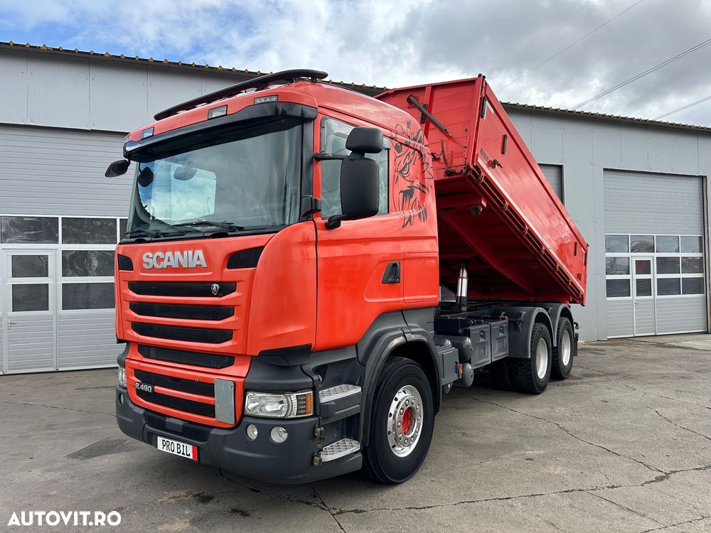 Utilizat Scania R 490 6x4 basculabil 2014 - 48 900 EUR, 700 km - Autovit.ro