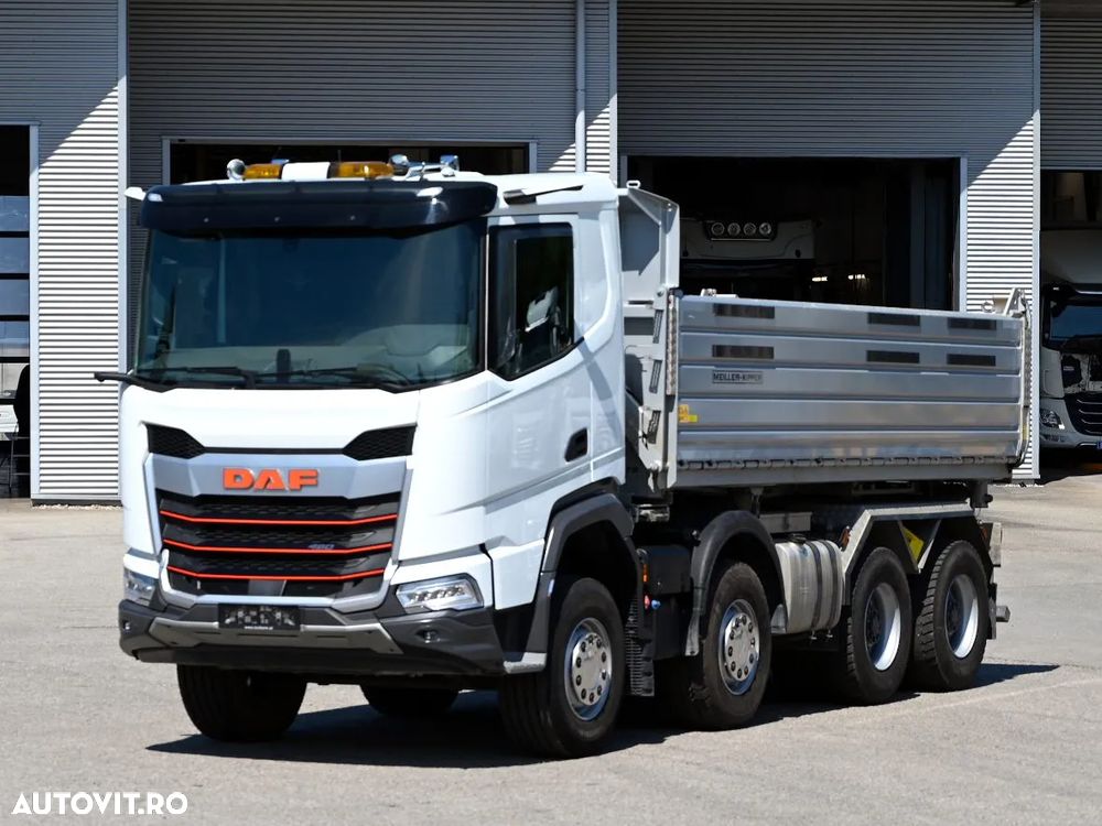 USED DAF XFC 480 FAD 8x4 benă trilaterală Meiller 2023 - 135 500 EUR ...
