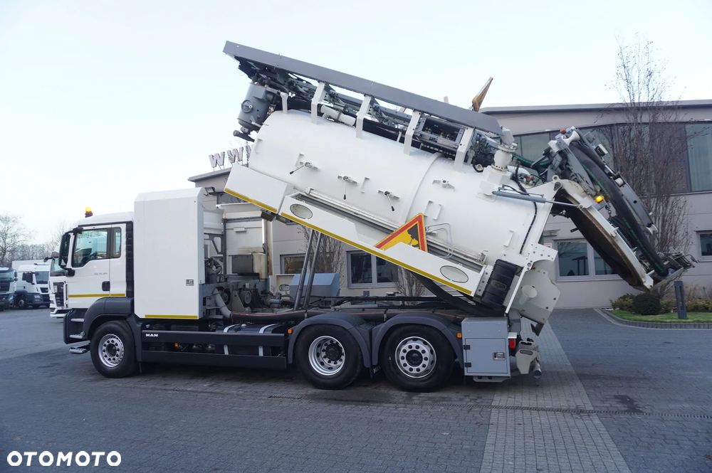 Używany MAN TGS 26.360 E6 / Zabudowa WUKO RIVARD 18 m3 / 130 tys. km / oś skrętna 2016 - 830 250 ...