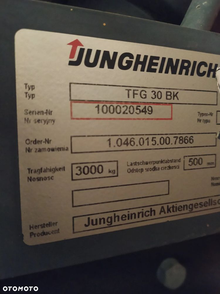 Używany Jungheinrich TFG 30 BK 2001 - 10 000 PLN - Otomoto.pl