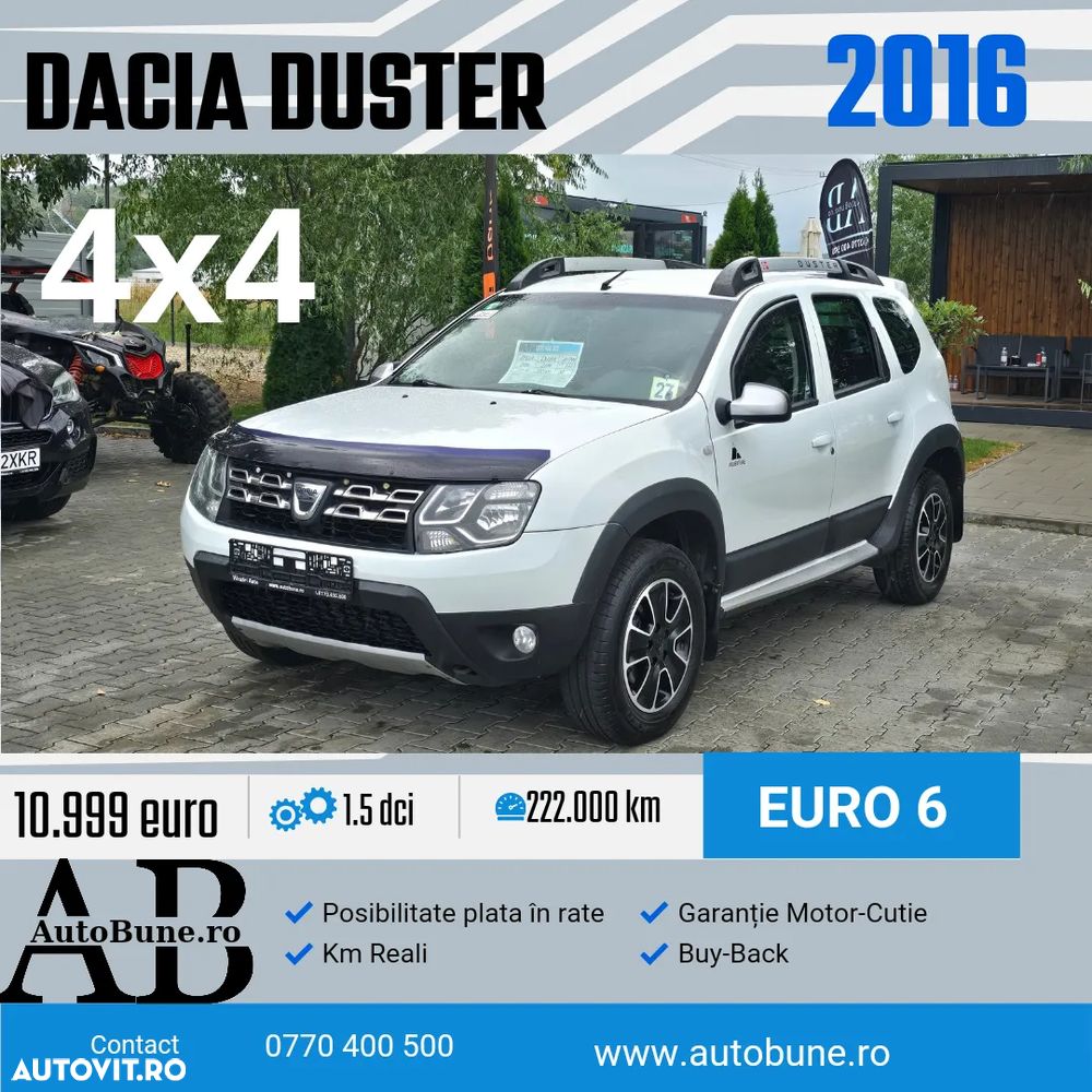 Utilizat Dacia Duster 2016 - 10 999 EUR, 222 000 km - Autovit.ro