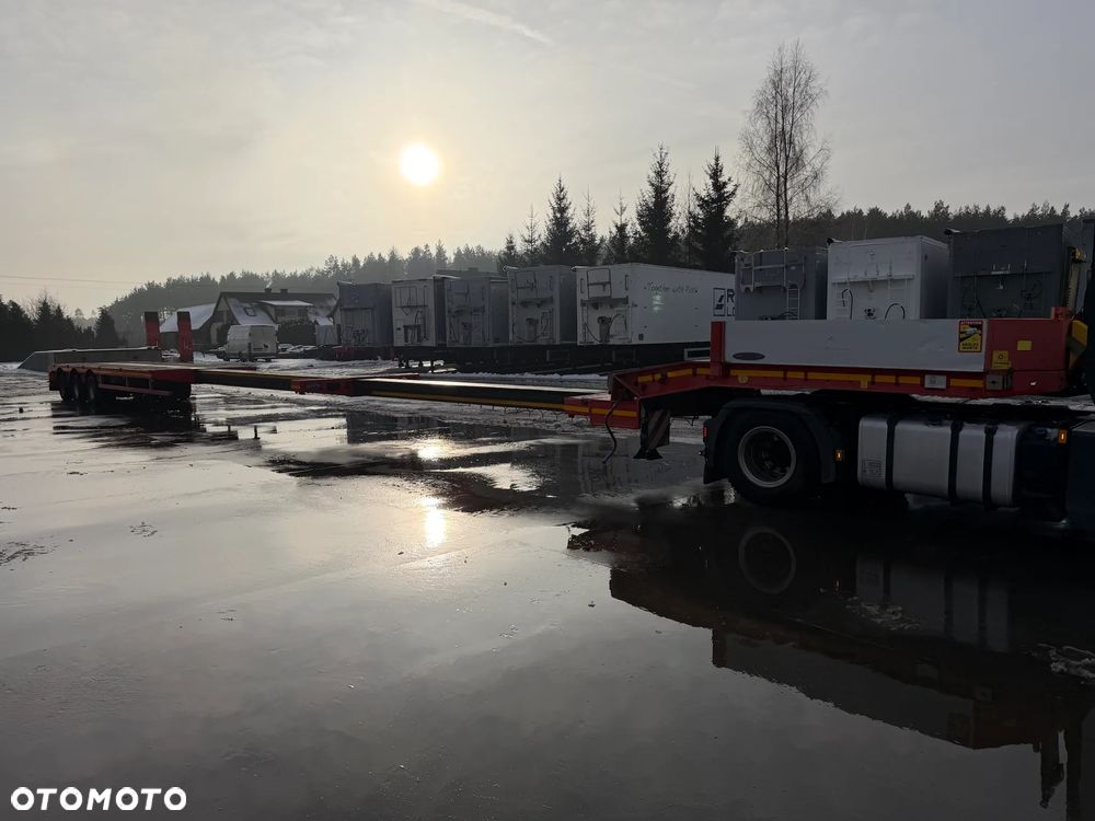 Używany Faymonville Niskopodwoziowa 2xRozciągana 3xOsie Skrętne Długość ...