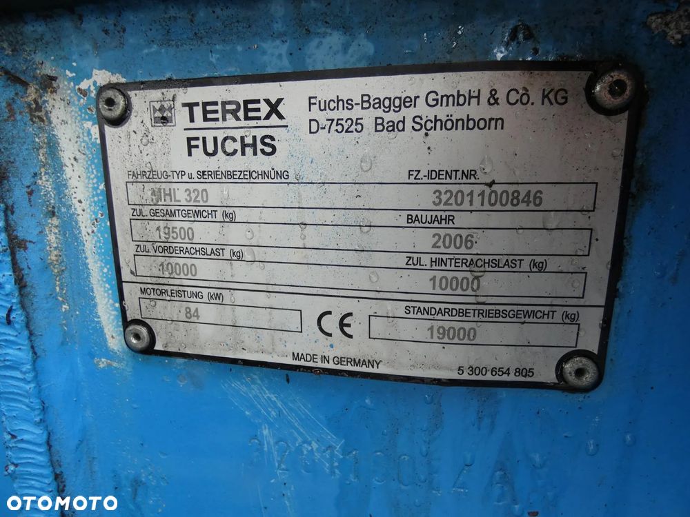 Używany Fuchs 320 2006 - 104 550 PLN - Otomoto.pl