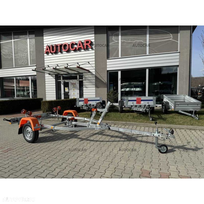 Nou Autocar Remorca transport barci nefranata cu o singura axa P500-4.2 ...