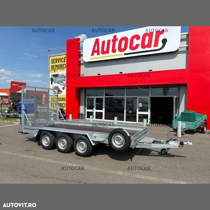Nou Autocar Platforma,trailer cu trei axe pentru transport de utilaje K4535 2025 - 30 000 RON ...